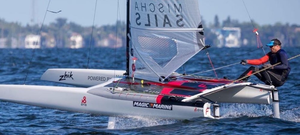 F1X Hydrofoiling Catamaran - Hydrofoil | DNA Performance Sailing