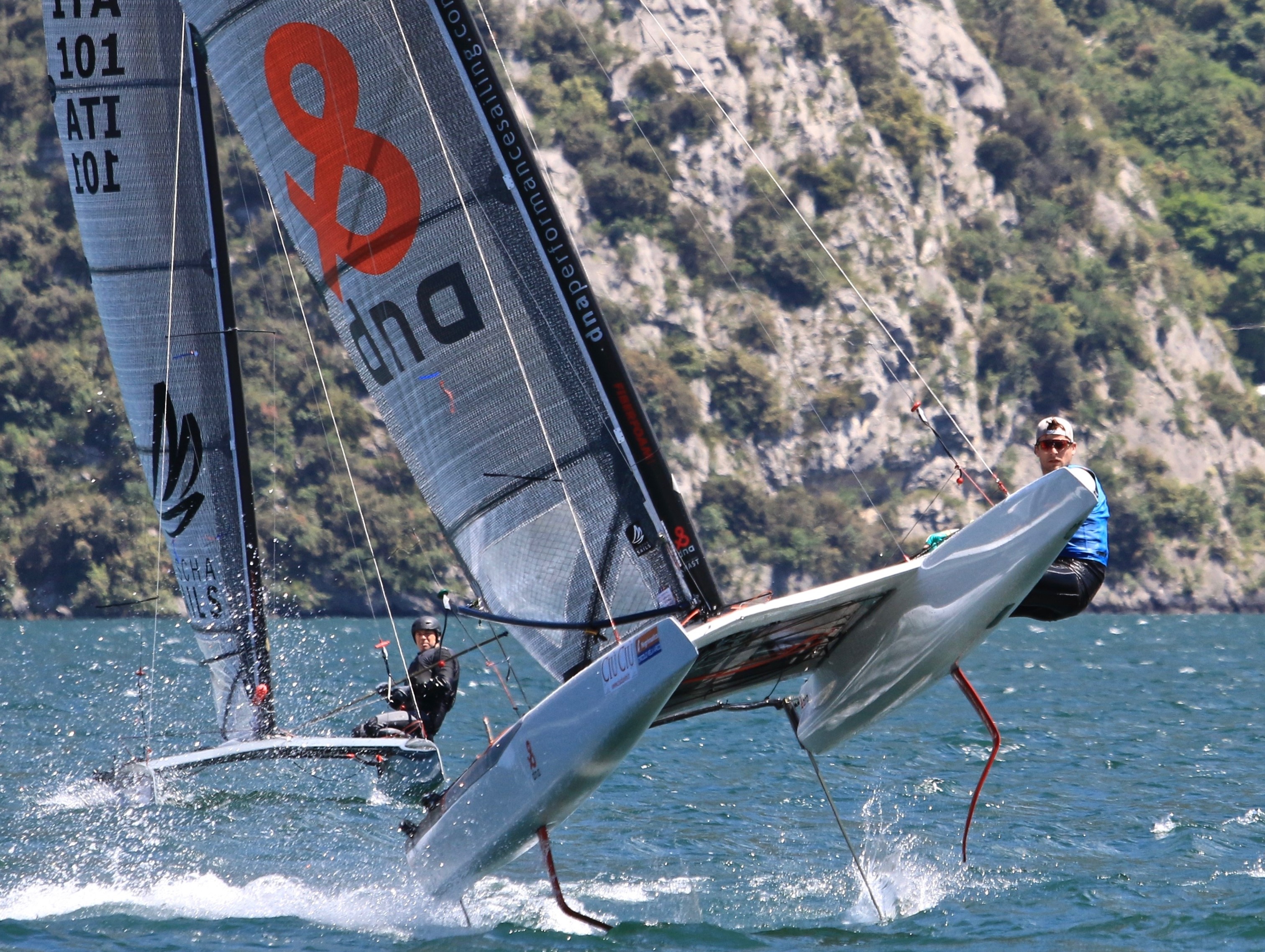 F1X Hydrofoiling Catamaran - Hydrofoil | DNA Performance Sailing