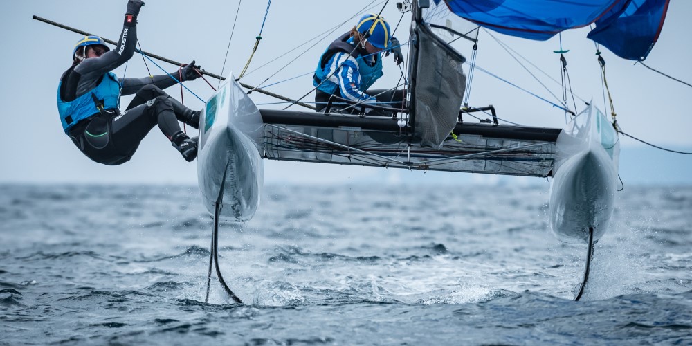 Nacra 17 Hydrofoiling Catamaran - Hydrofoil | DNA Performance Sailing